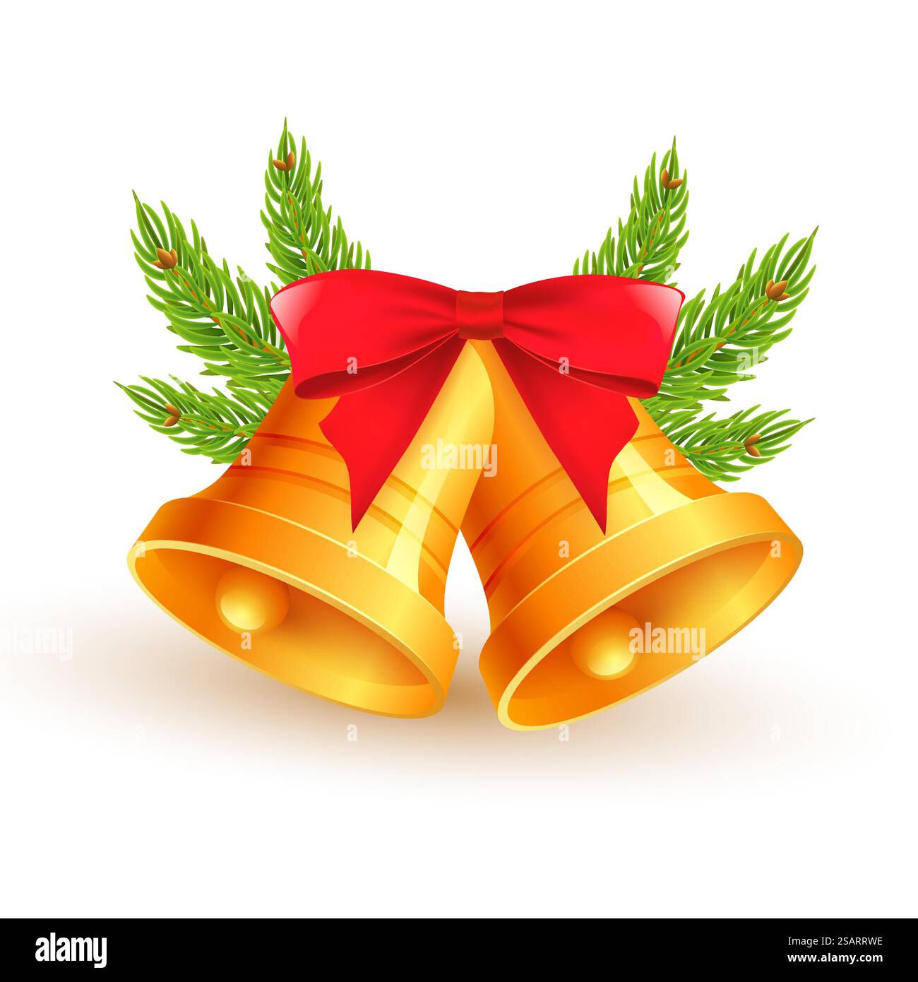 Christmas decorative bells Stock Vector Images - Alamy