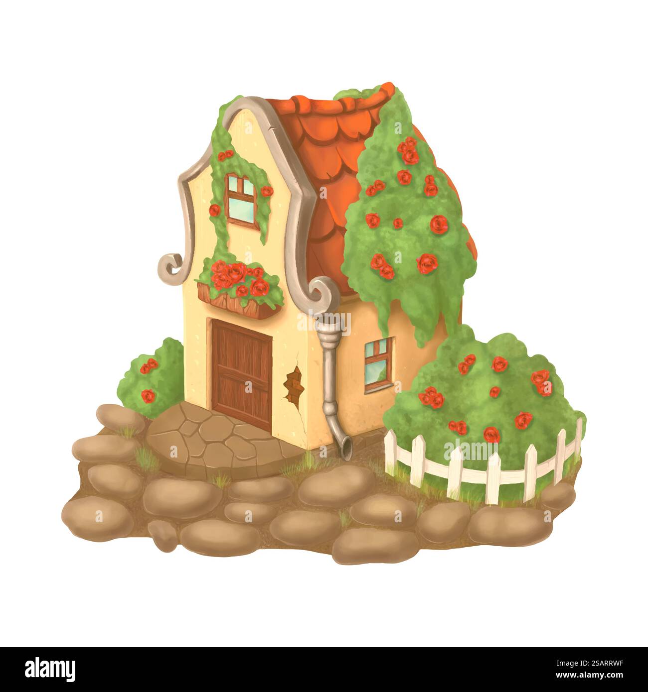 3d design house garden Stock Vector Images - Alamy