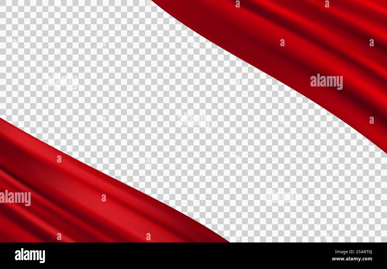 Luxury red silk fabric background. Red satin with wavy folds. Texture ...