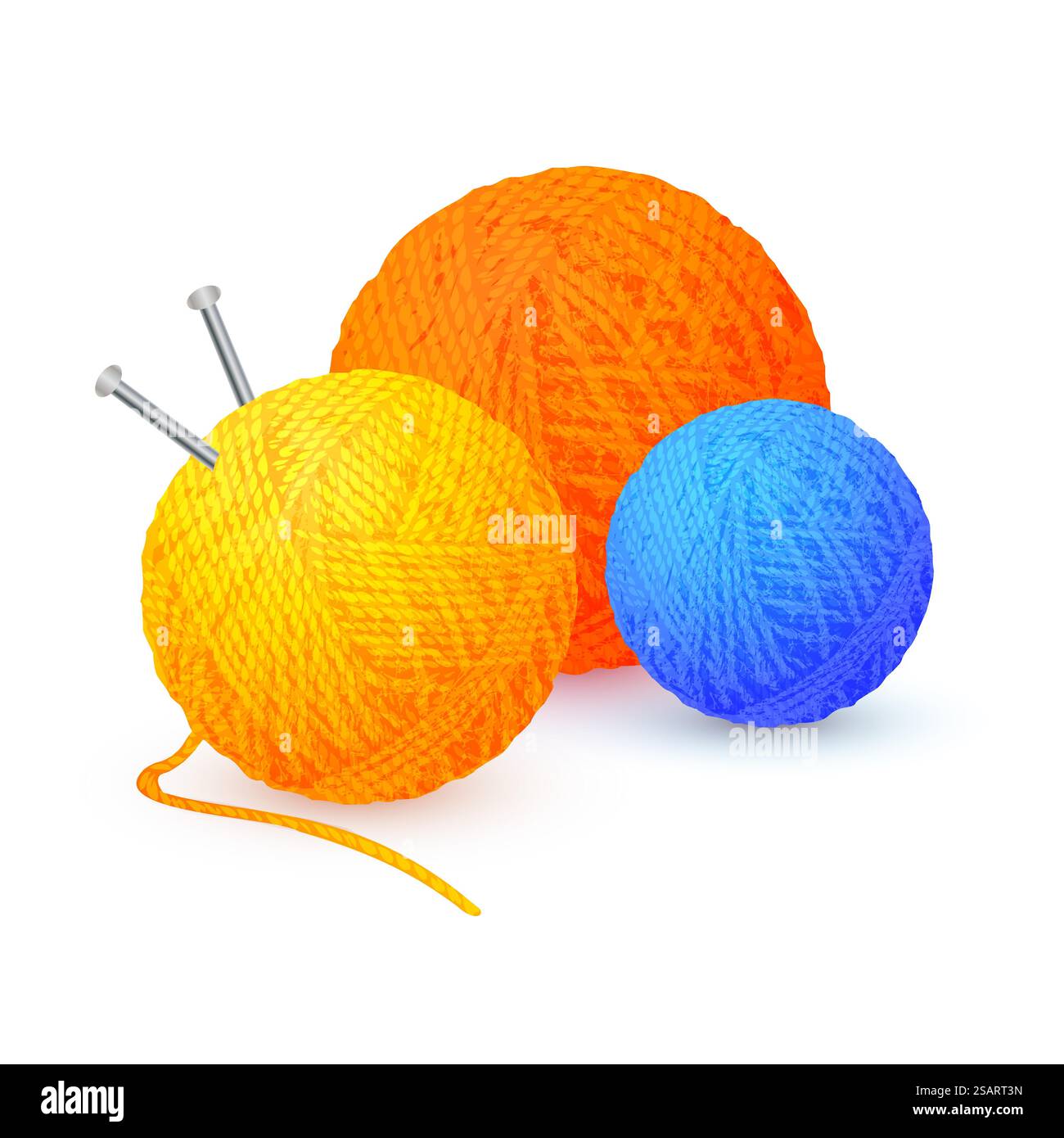 Skein soft yarn knitting Stock Vector Images - Alamy