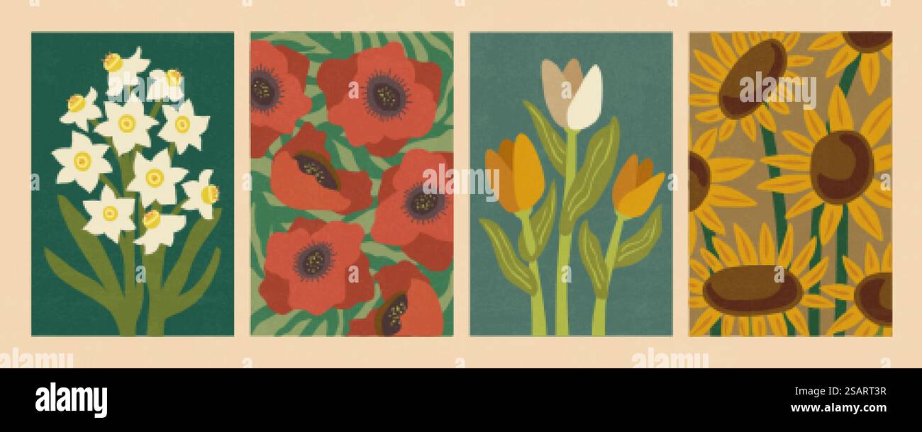 Vintage garden elements collection hi-res stock photography and images ...