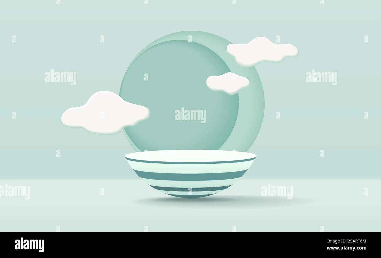 Minimal creative podium cylinder Stock Vector Images - Alamy