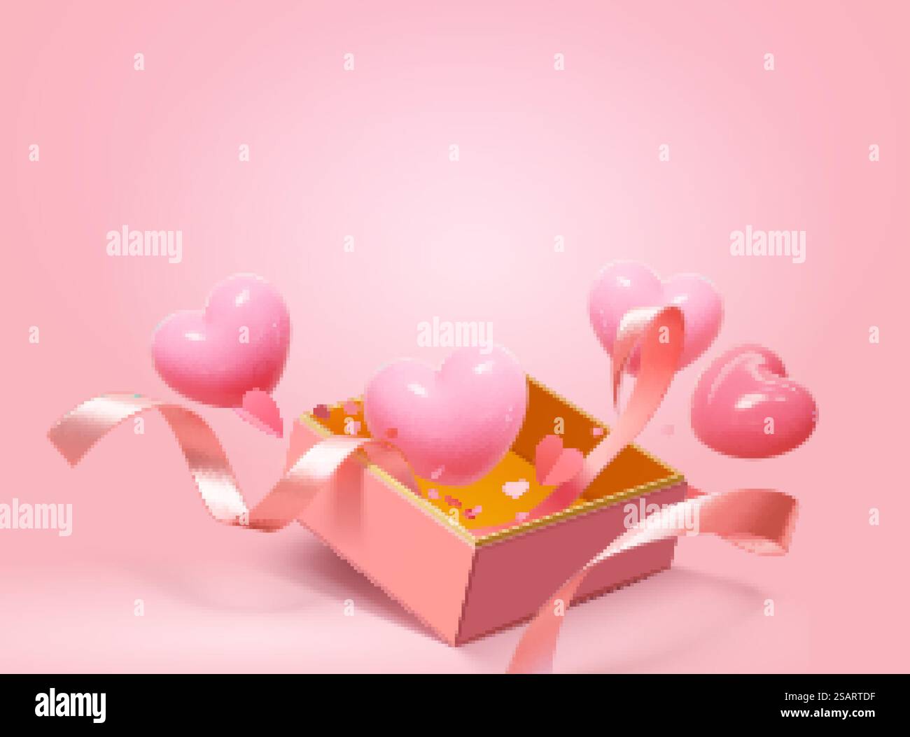 Gift box festive ribbons Stock Vector Images - Alamy