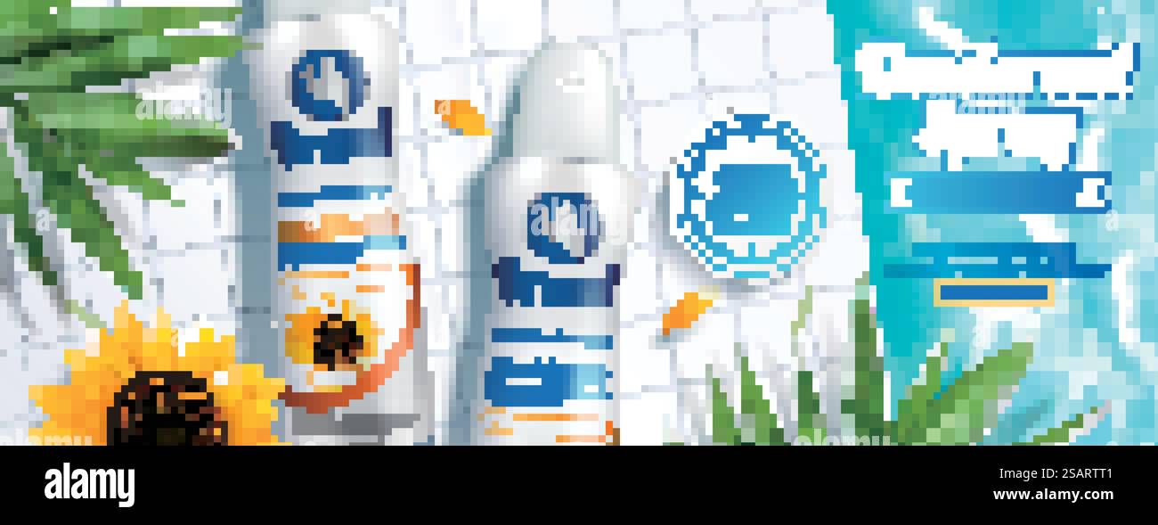 Floral beauty flat lay Stock Vector Images - Alamy