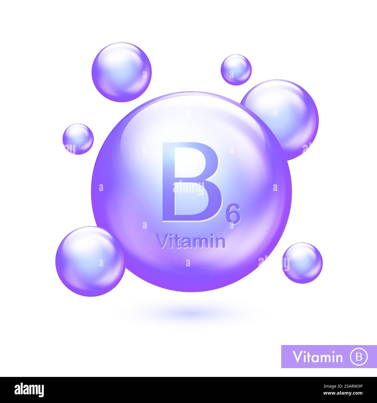 Vitamin b6 pill icon. Pyridoxine nutrition droplets. Essence drop ...