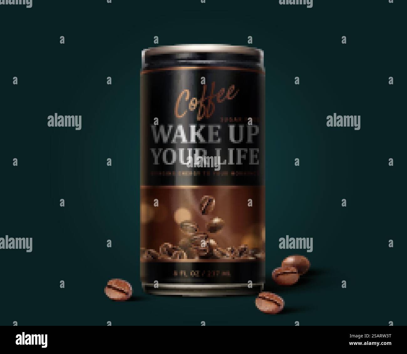 Coffee drink can Stock Vector Images - Alamy