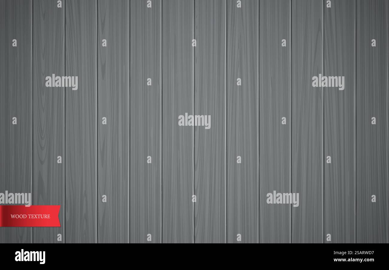 Vector wood texture. Grey wooden background, realistic wall, plank ...