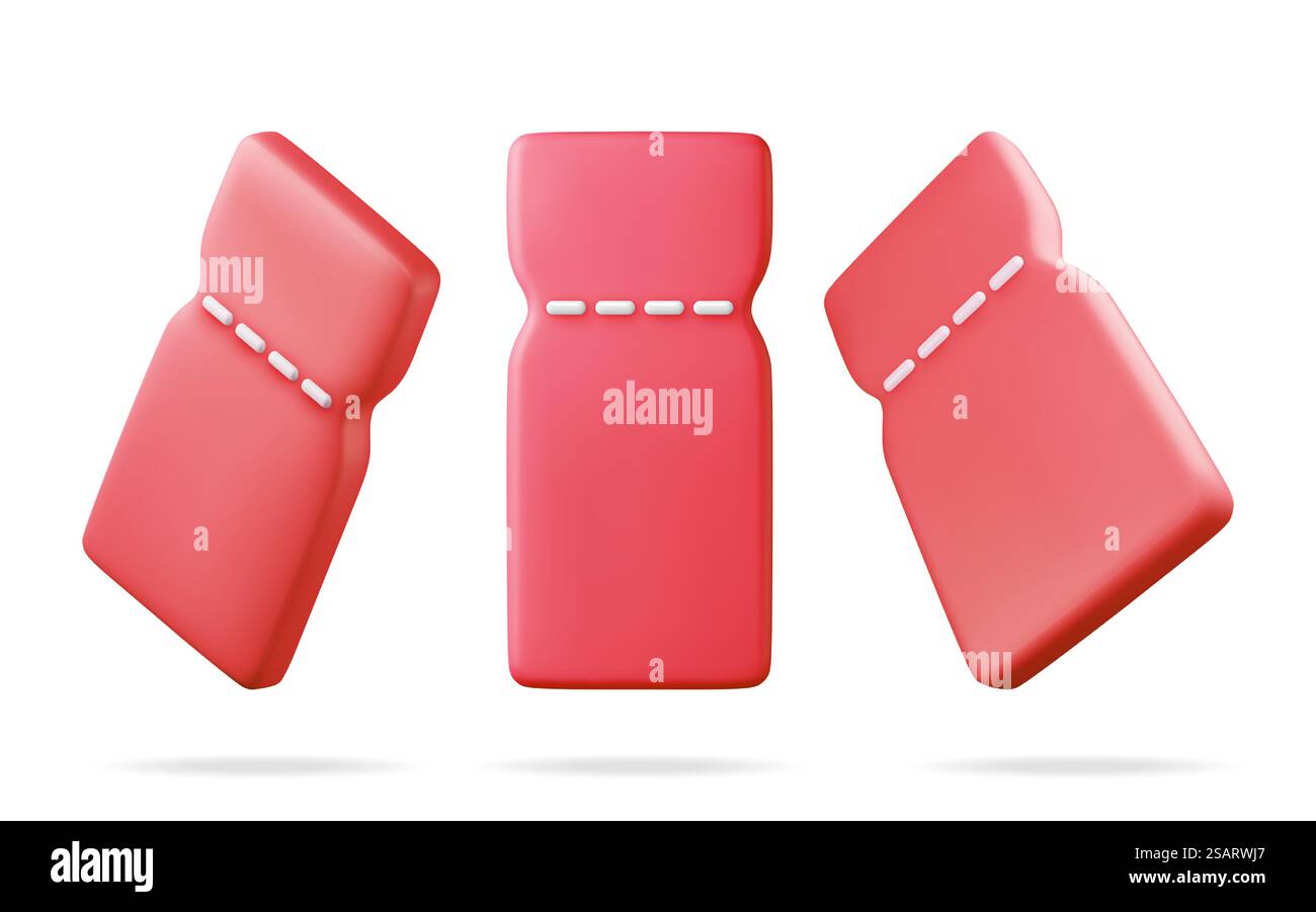 3d Set of Coupon with Empty Space Isolated. Render Collection of ...