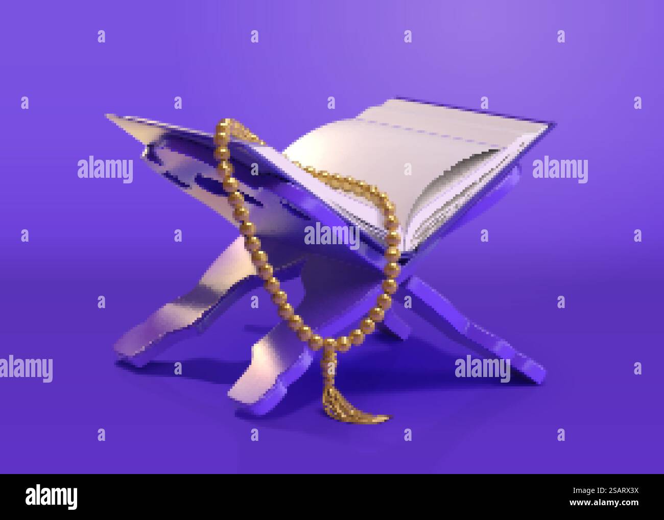 Holy quran isolated islamic Stock Vector Images - Alamy