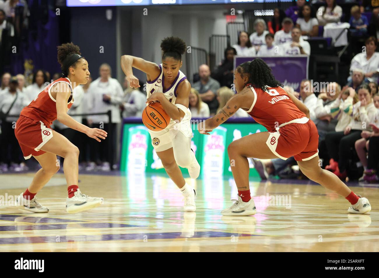 Baton Rouge, United States. 30th Jan, 2025. LSU Lady Tigers guard ...