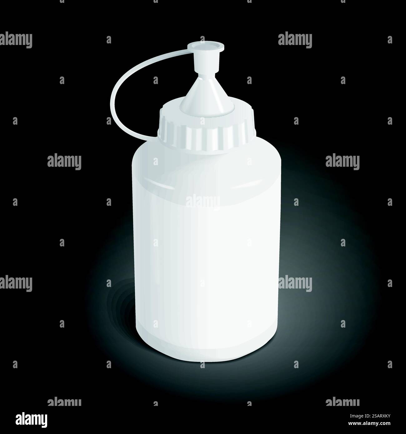 Top view bottle black Stock Vector Images - Alamy