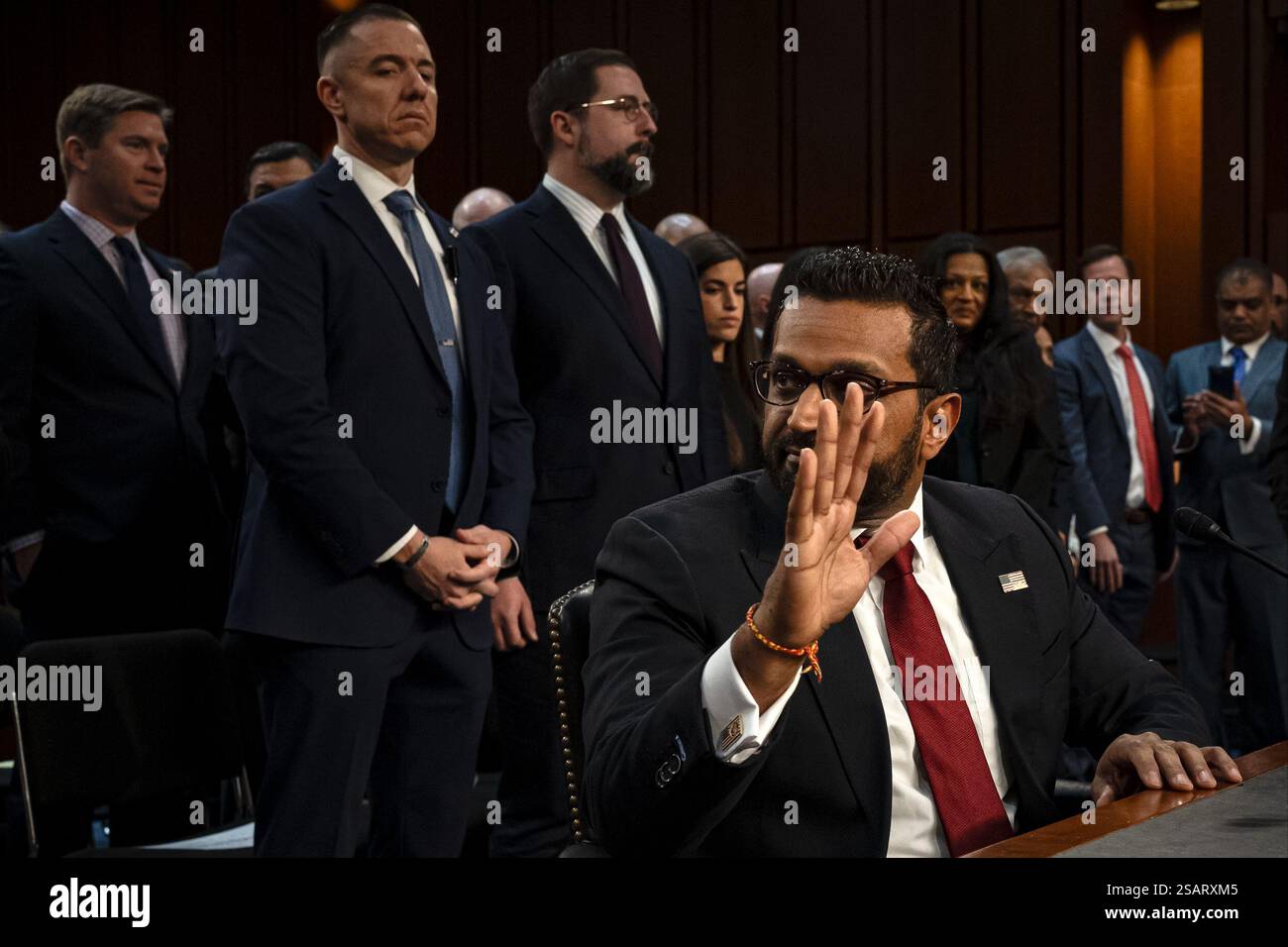 Washington, New York, USA. 30th Jan, 2025. Kash Patel testifies at his ...