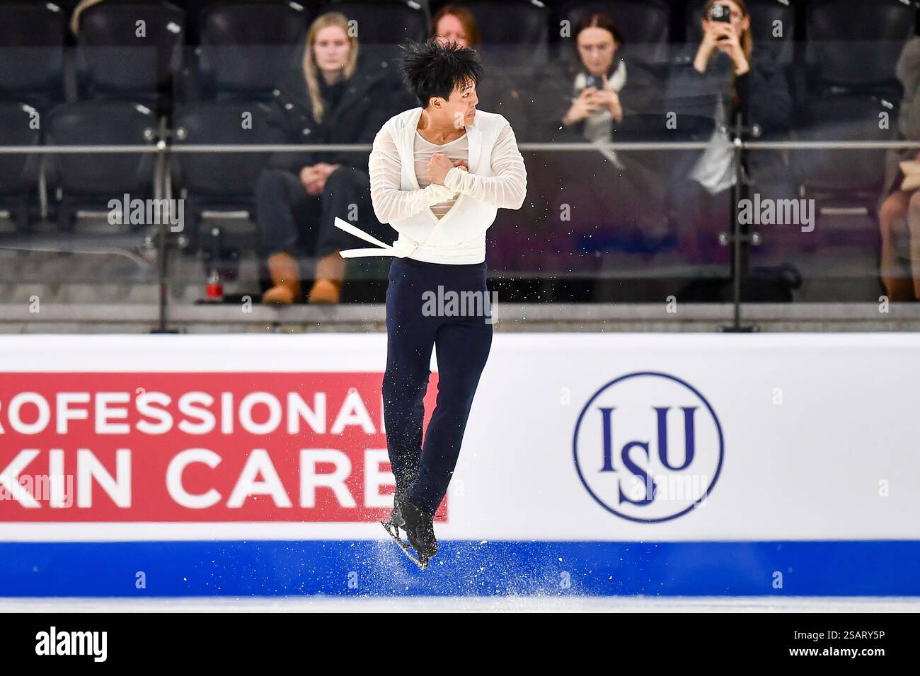 Tallinn. 30th Jan, 2025. Adam Siao Him Fa of France competes during the ...