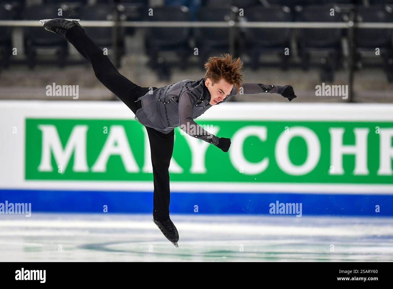 Tallinn. 30th Jan, 2025. Vladimir Litvintsev of Azerbaijan competes ...