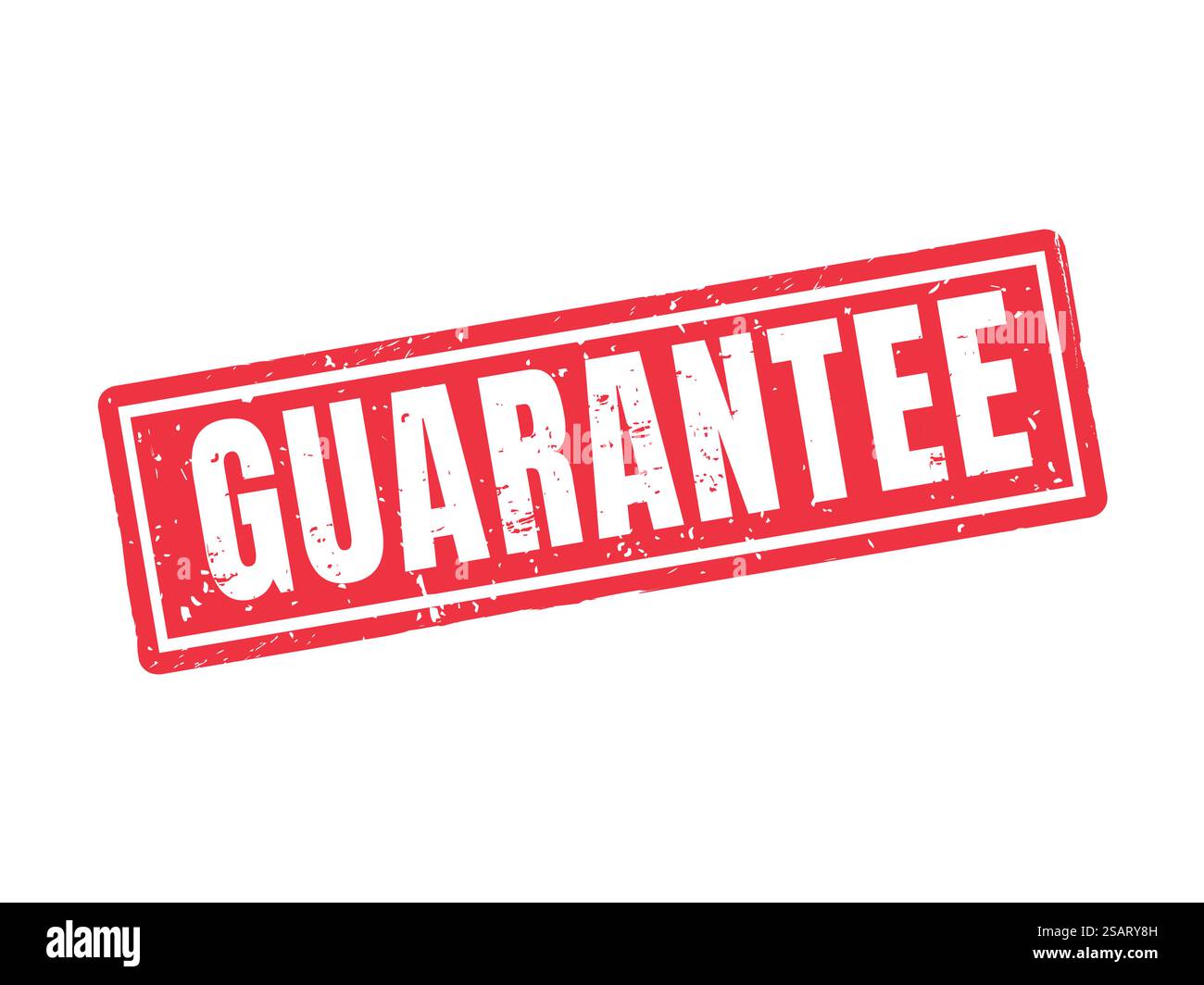guarantee in red stamp style, white background. guarantee red stamp style Stock Vector Image ...
