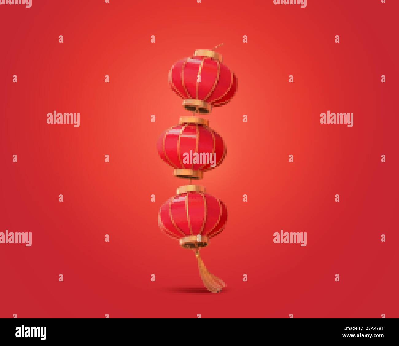 Lanterns on chinese new Stock Vector Images - Alamy