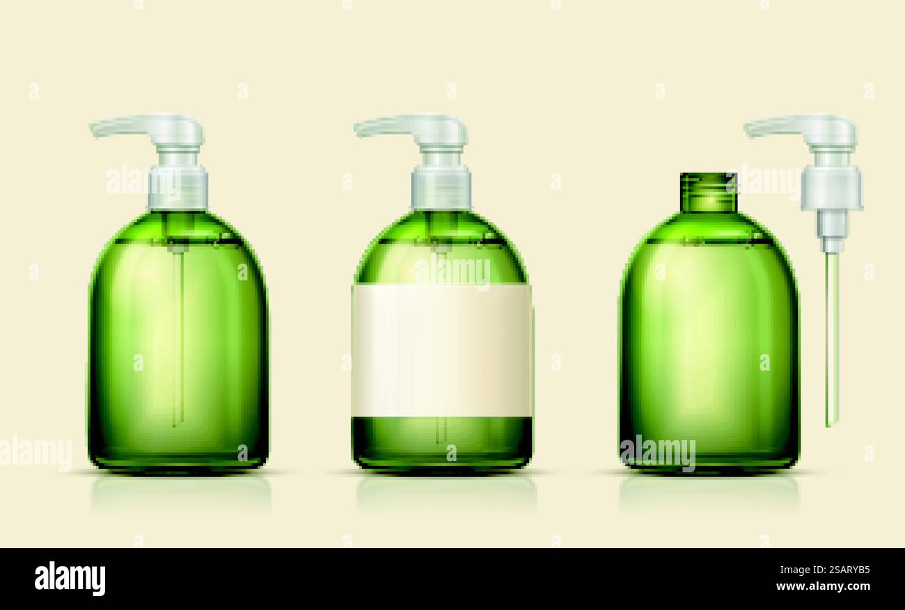 Front view plastic bottle Stock Vector Images - Alamy