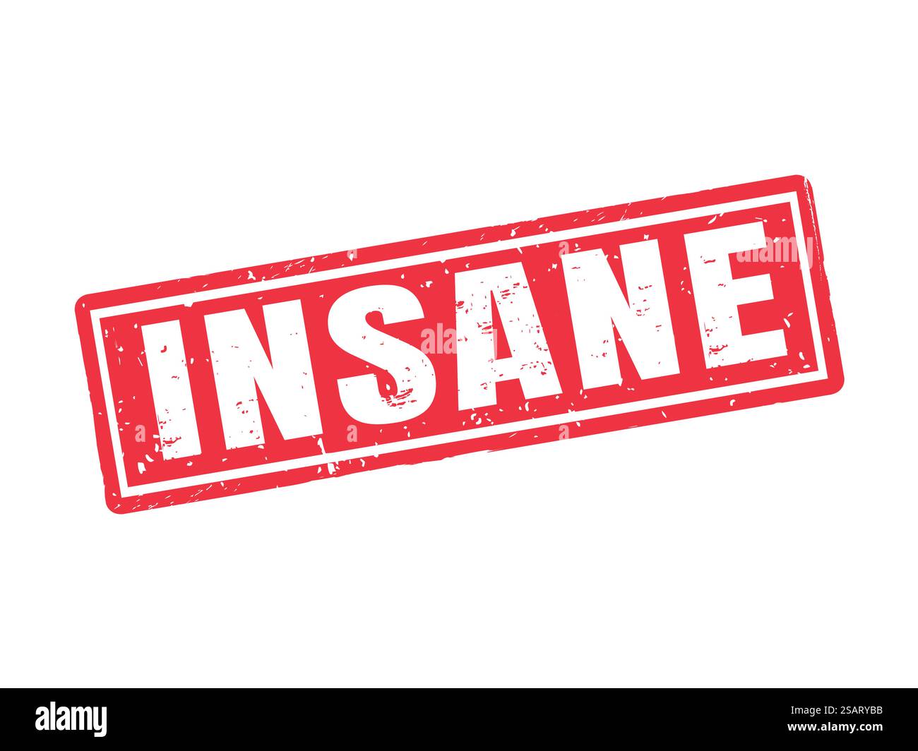 insane in red stamp style, white background. insane red stamp style ...