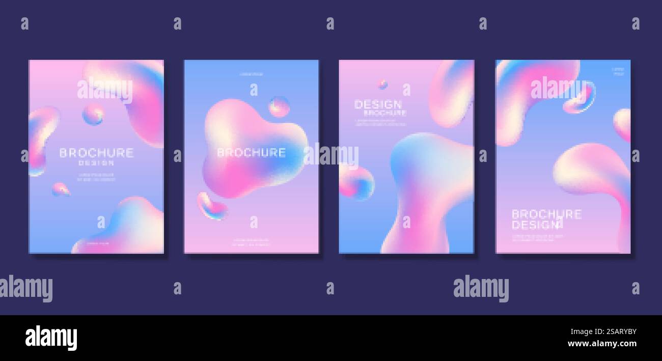 Futuristic fluid cover template Stock Vector Image & Art - Alamy