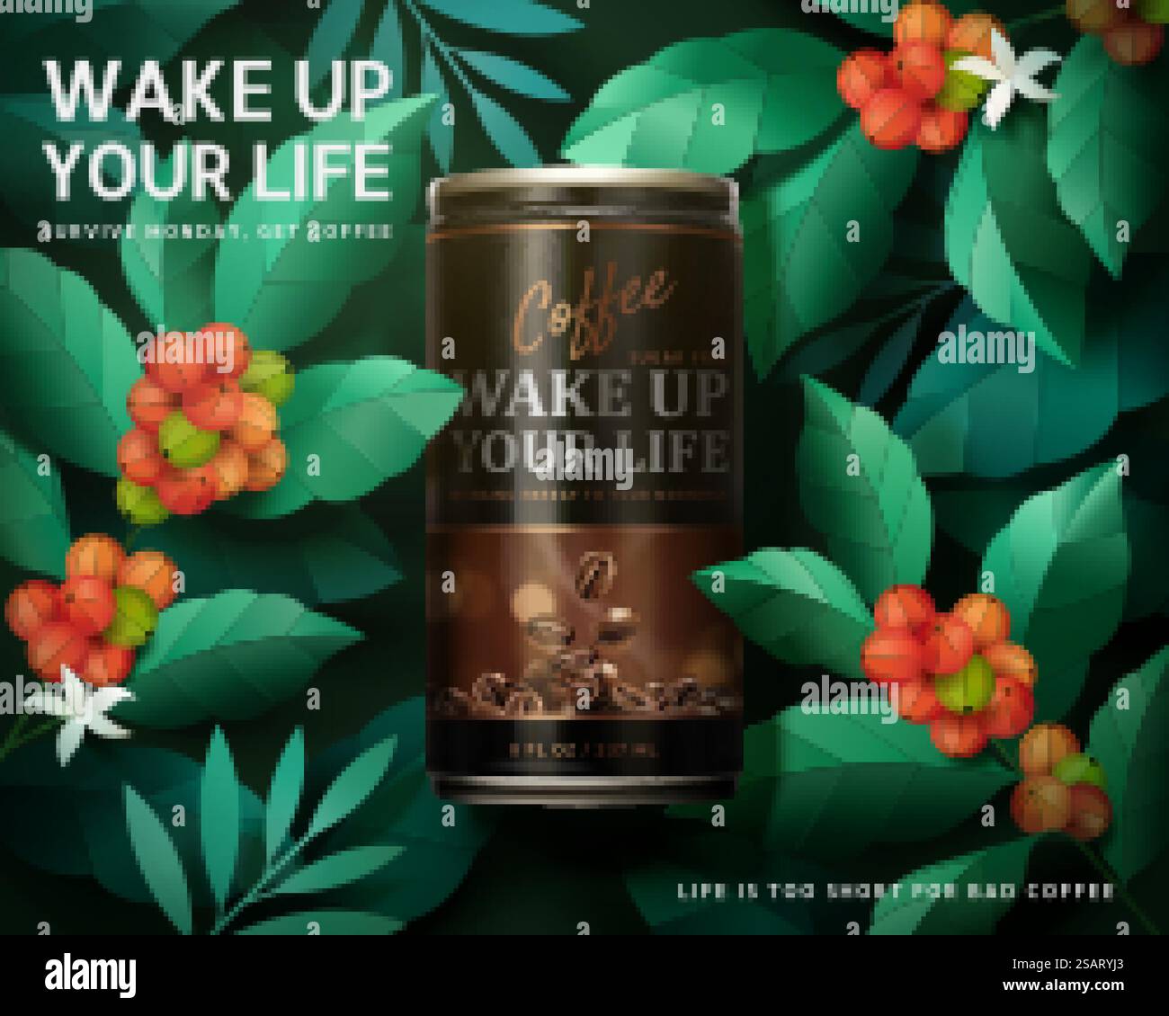 Mock up paper coffee Stock Vector Images - Alamy