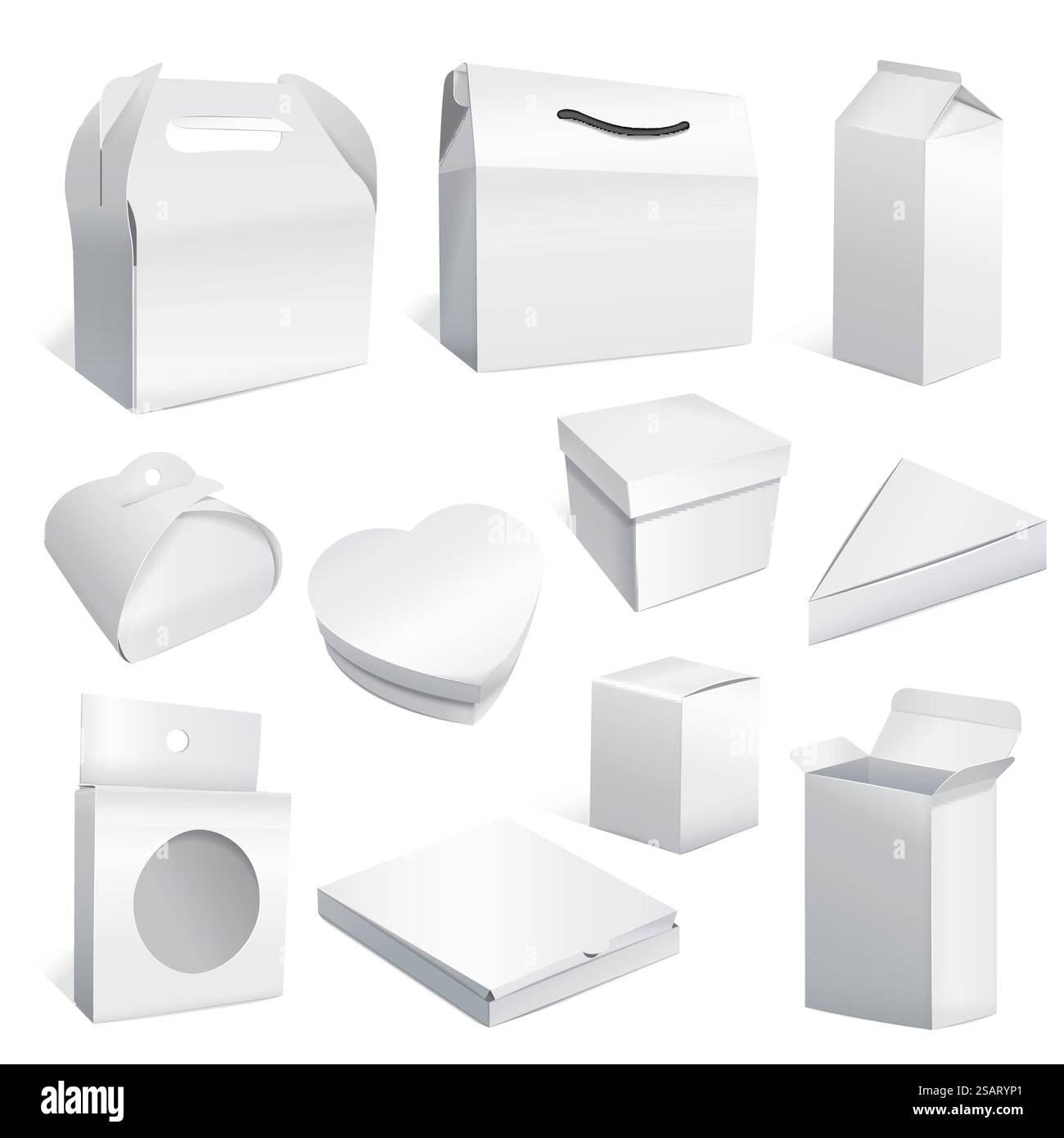 Box milk set collection Stock Vector Images - Alamy