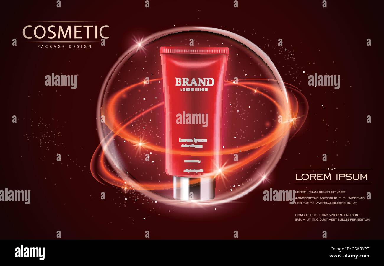 Cosmetic ads template Stock Vector Image & Art - Alamy