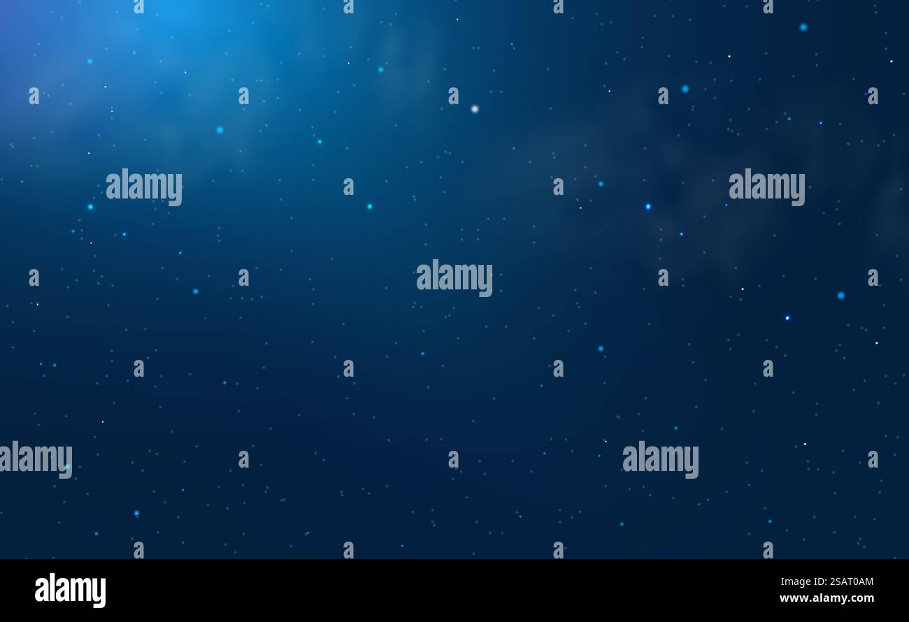 Night starry sky, dark blue space background with stars. Vector illustration Stock Vector Image ...