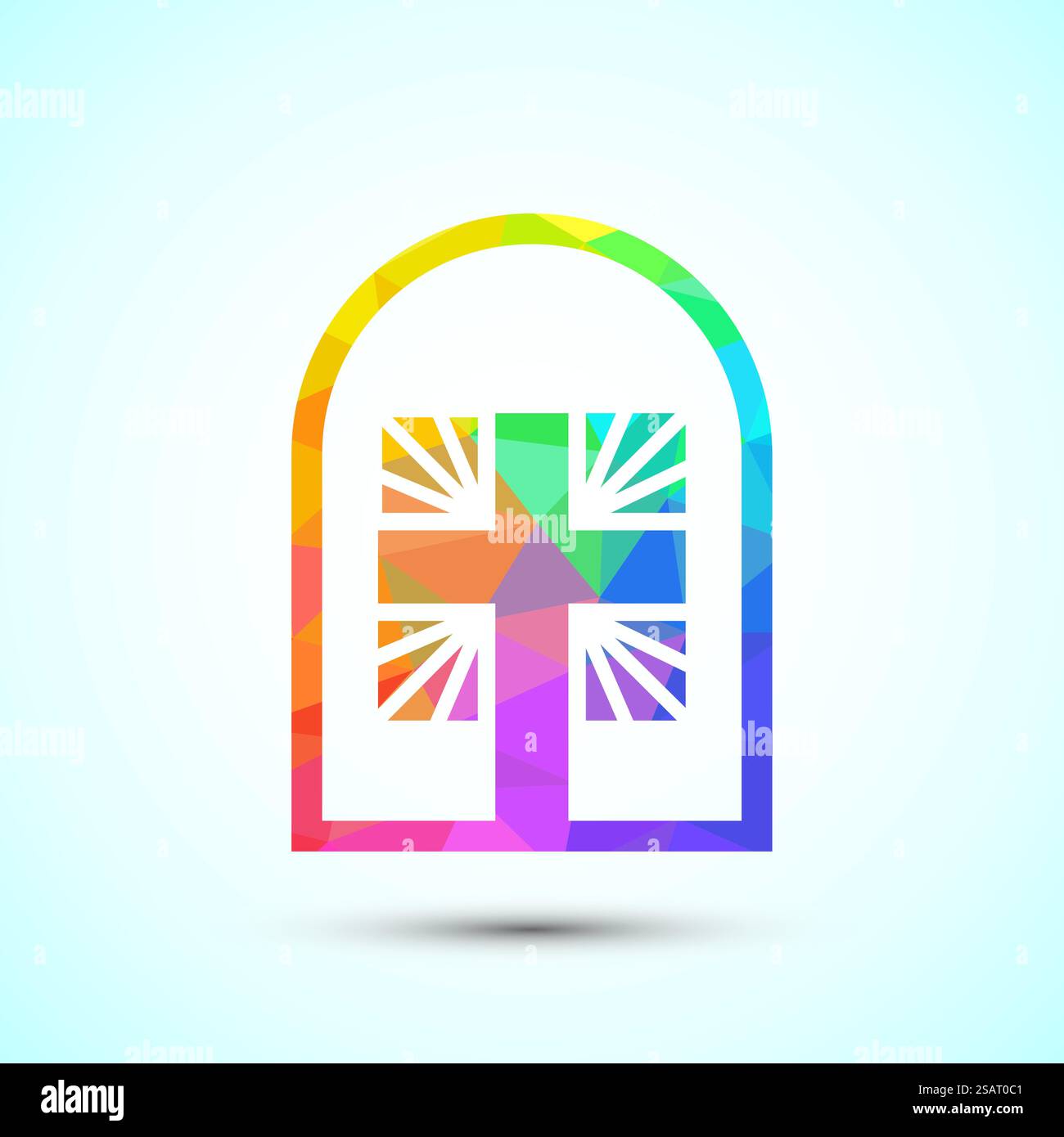 Christian cross icon design illustration, Religion sign. Holy cross ...
