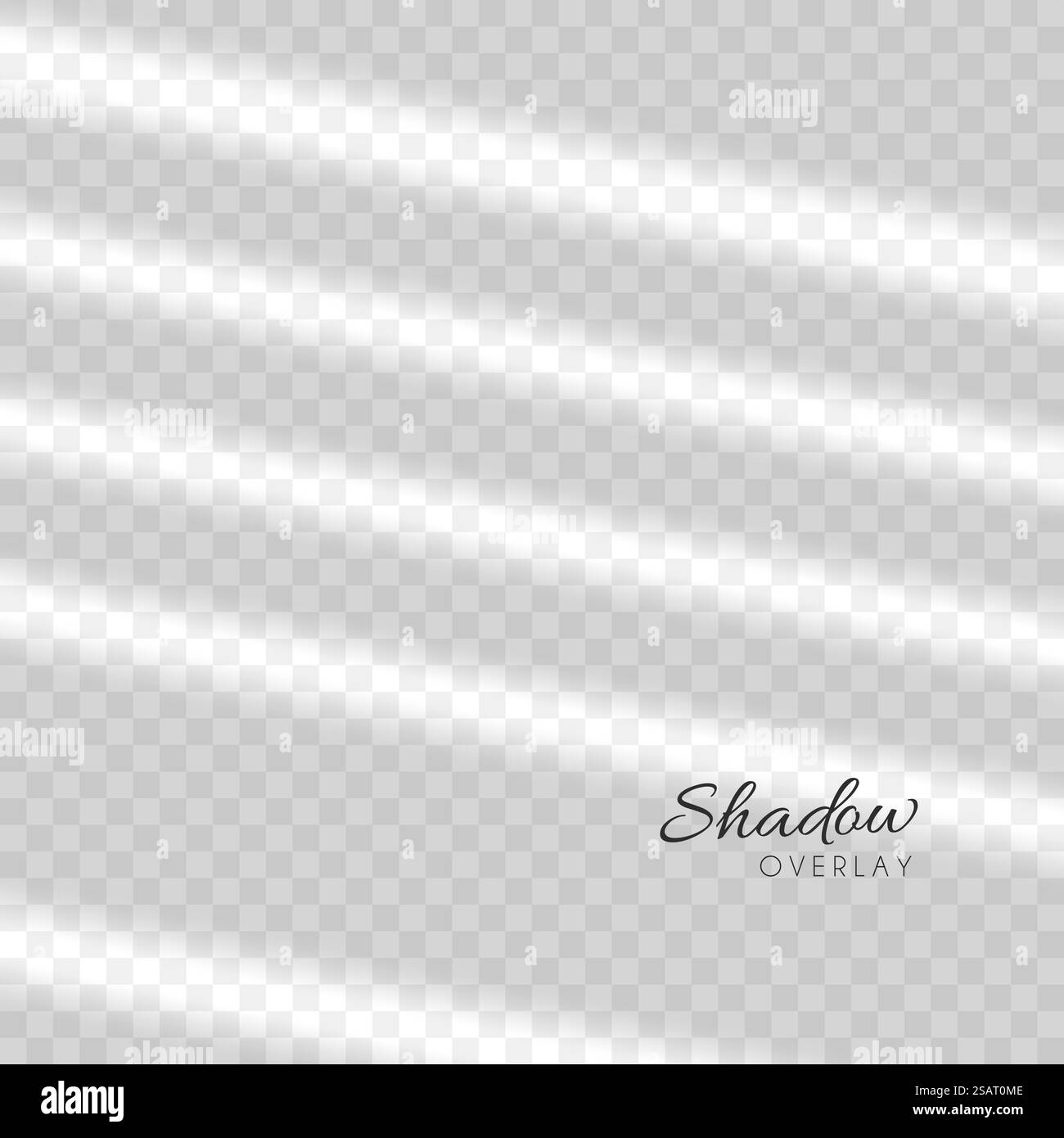 Vector illustration with shadow overlay on transparent background. Window frame shadows for ...