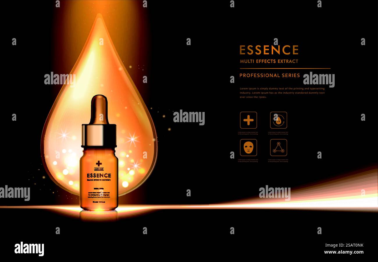 essence multi effect extract container Stock Vector Image & Art - Alamy