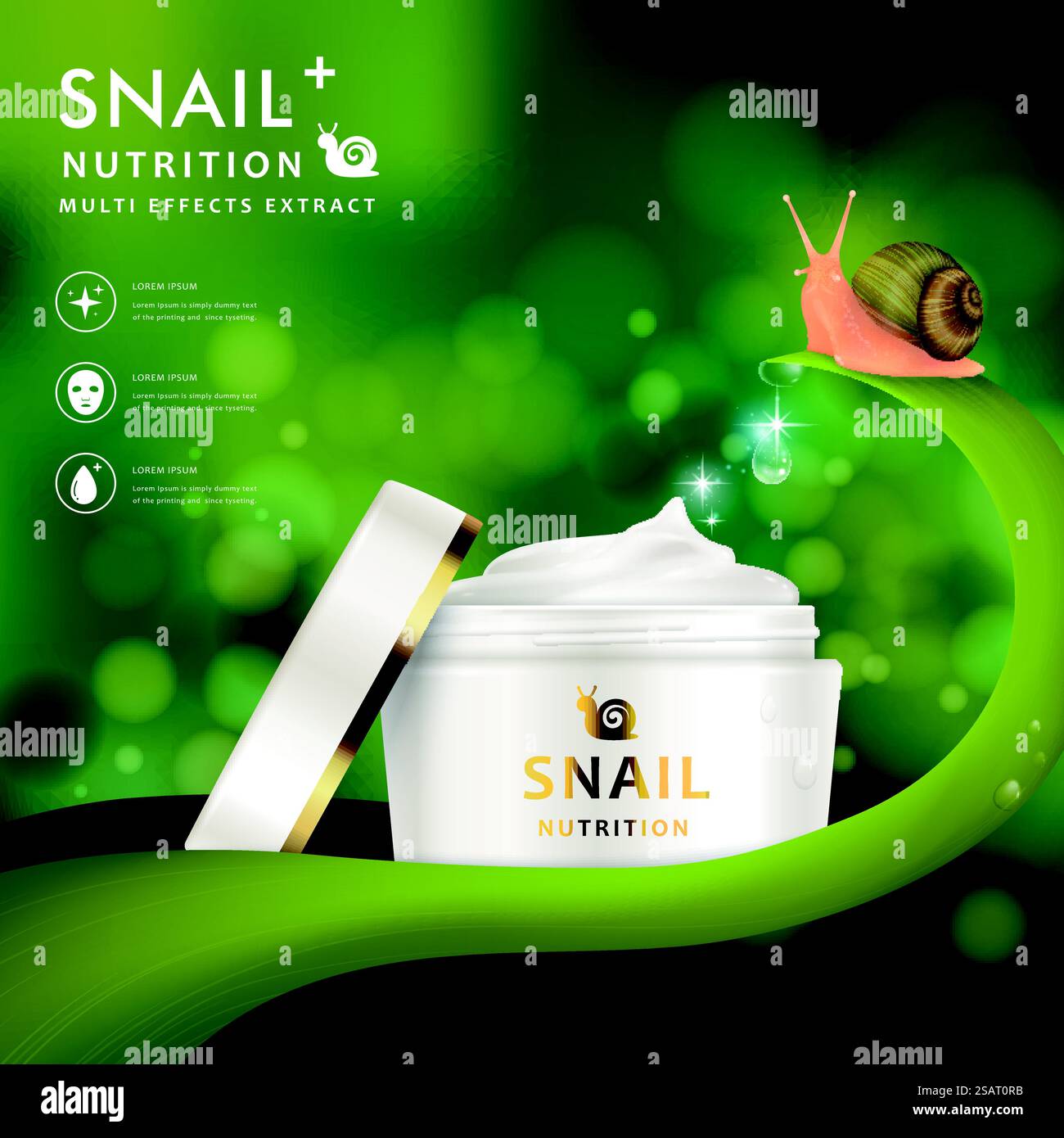 Cream mask ad template Stock Vector Image & Art - Alamy