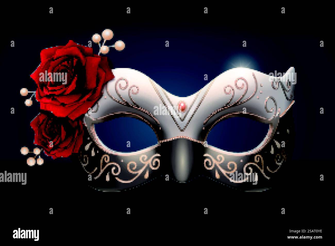 Masquerade party not cute Stock Vector Images - Alamy