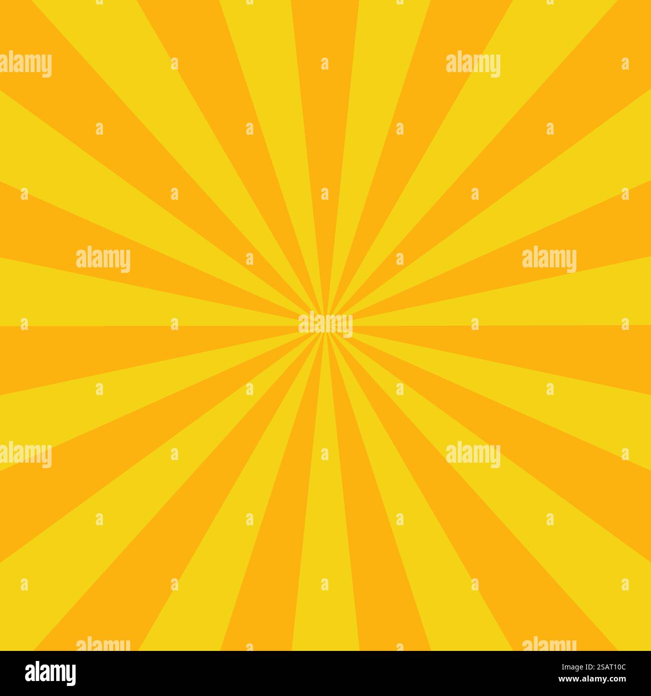 Abstract yellow background vector. Modern pop art banner with sun rays ...