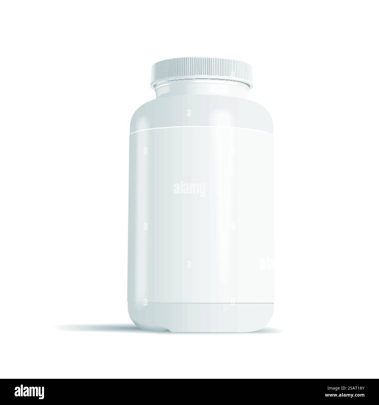blank medicine bottle with label isolated on white background ...