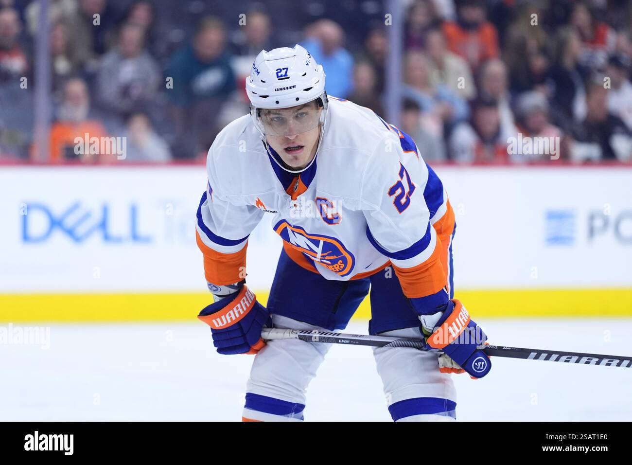 New York Islanders' Anders Lee plays during an NHL hockey game ...