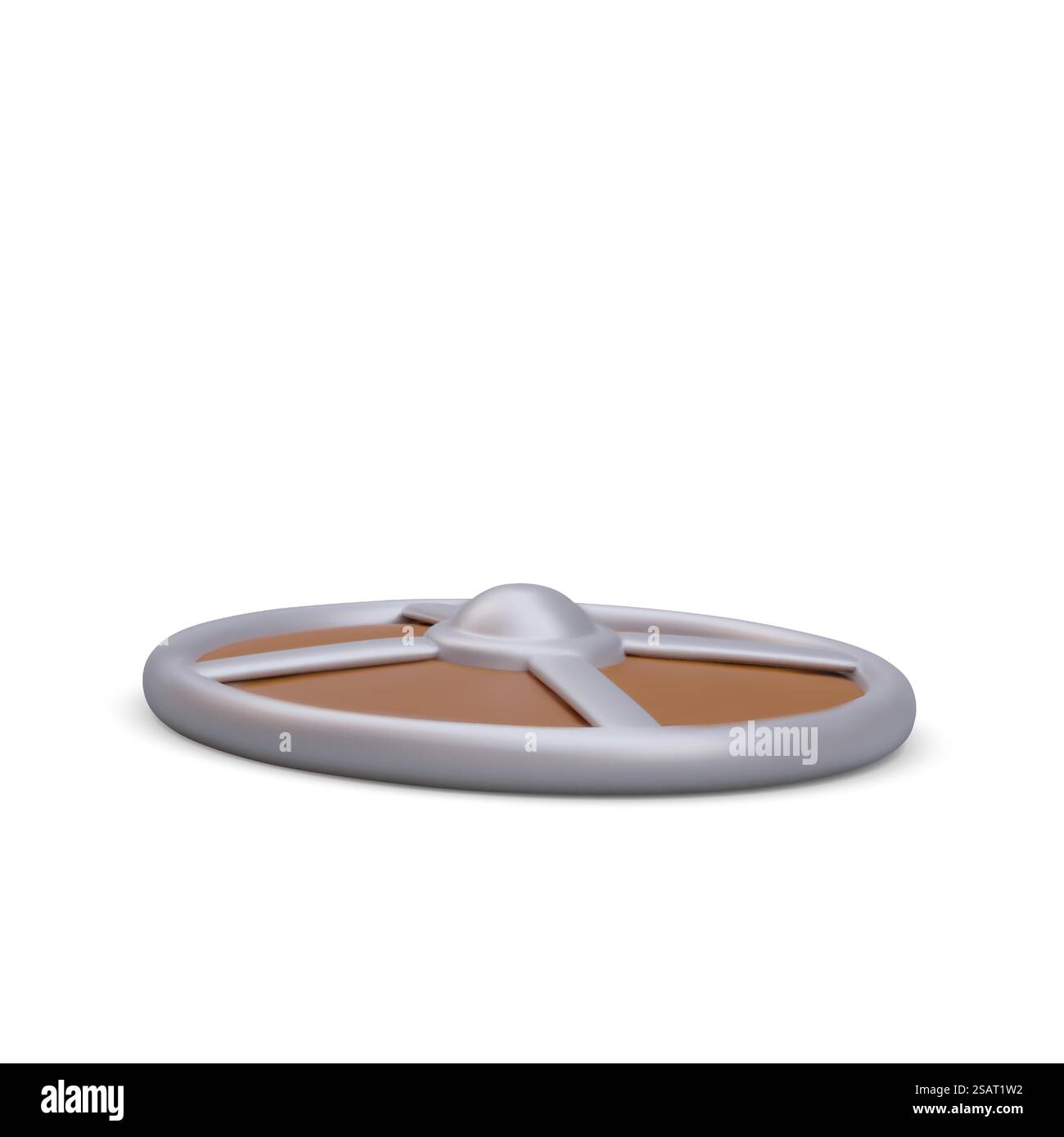 Professional equipment for knightly games. Side view of 3d realistic ...