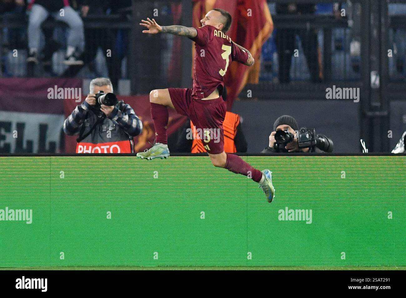 Rome, Italy. 30th Jan, 2025. Jose Angel Esmoris (Angelino) of AS Roma ...