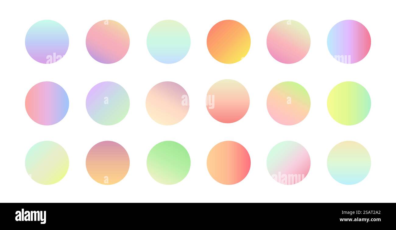 Illustration circles gradient colors Stock Vector Images - Alamy