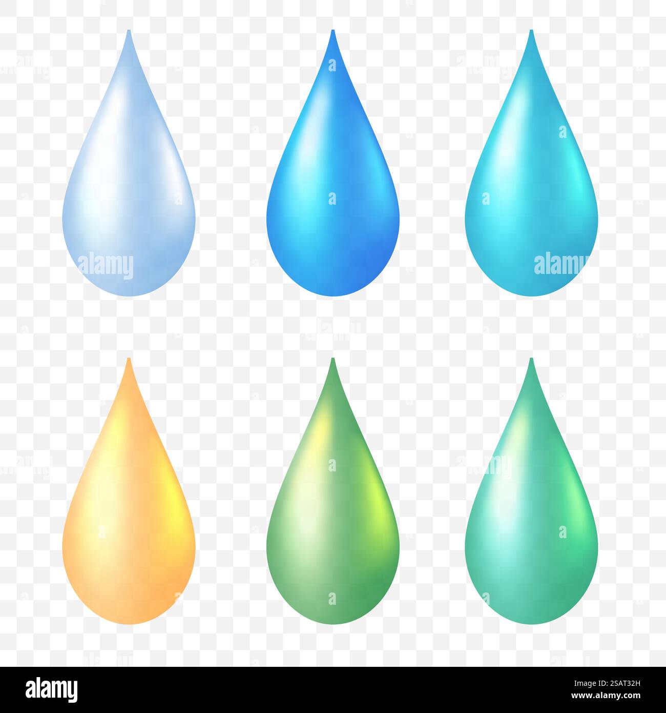 Drops water falling on white Stock Vector Images - Alamy