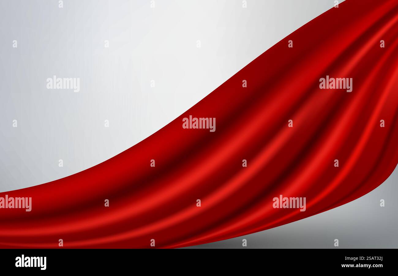 Luxurious white satin fabric Stock Vector Images - Alamy