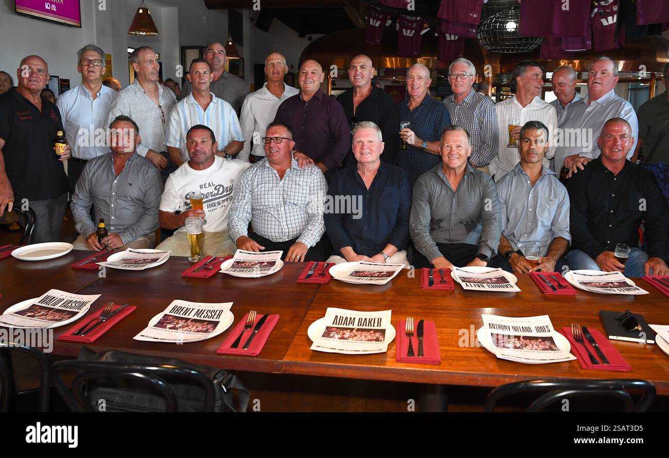 Queensland’s 1995 State of Origin team celebrates during a reunion at ...
