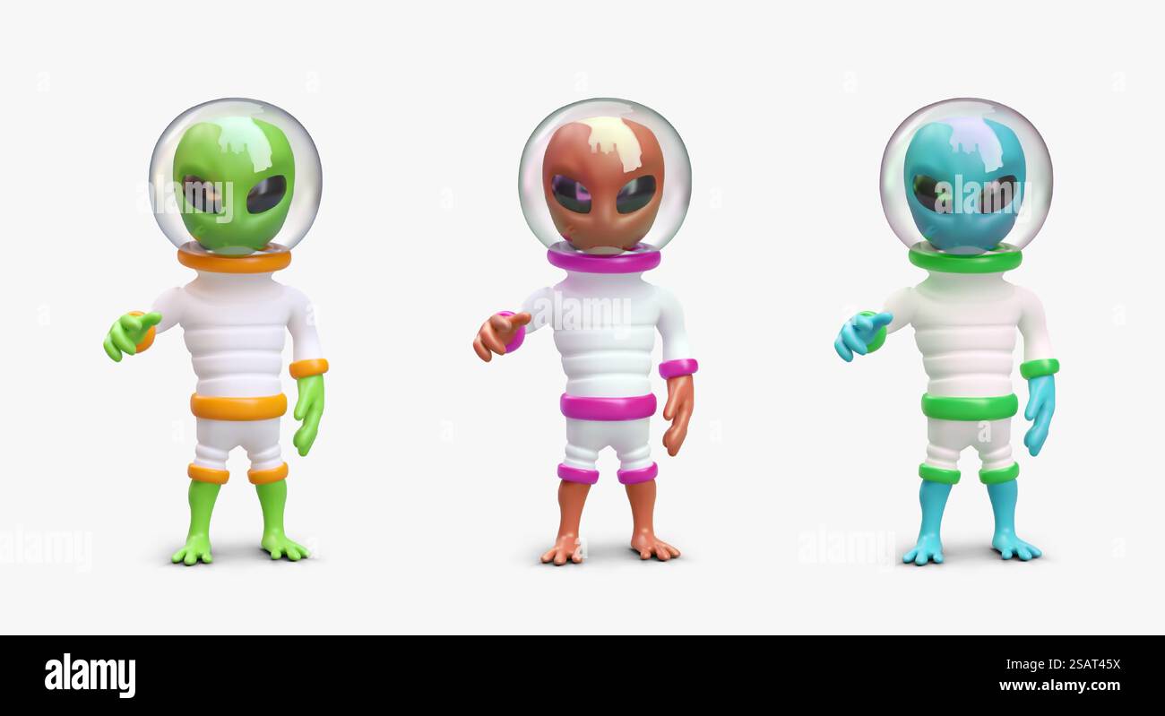 Humanoid in astronaut suit with transparent helmet. Representative of ...