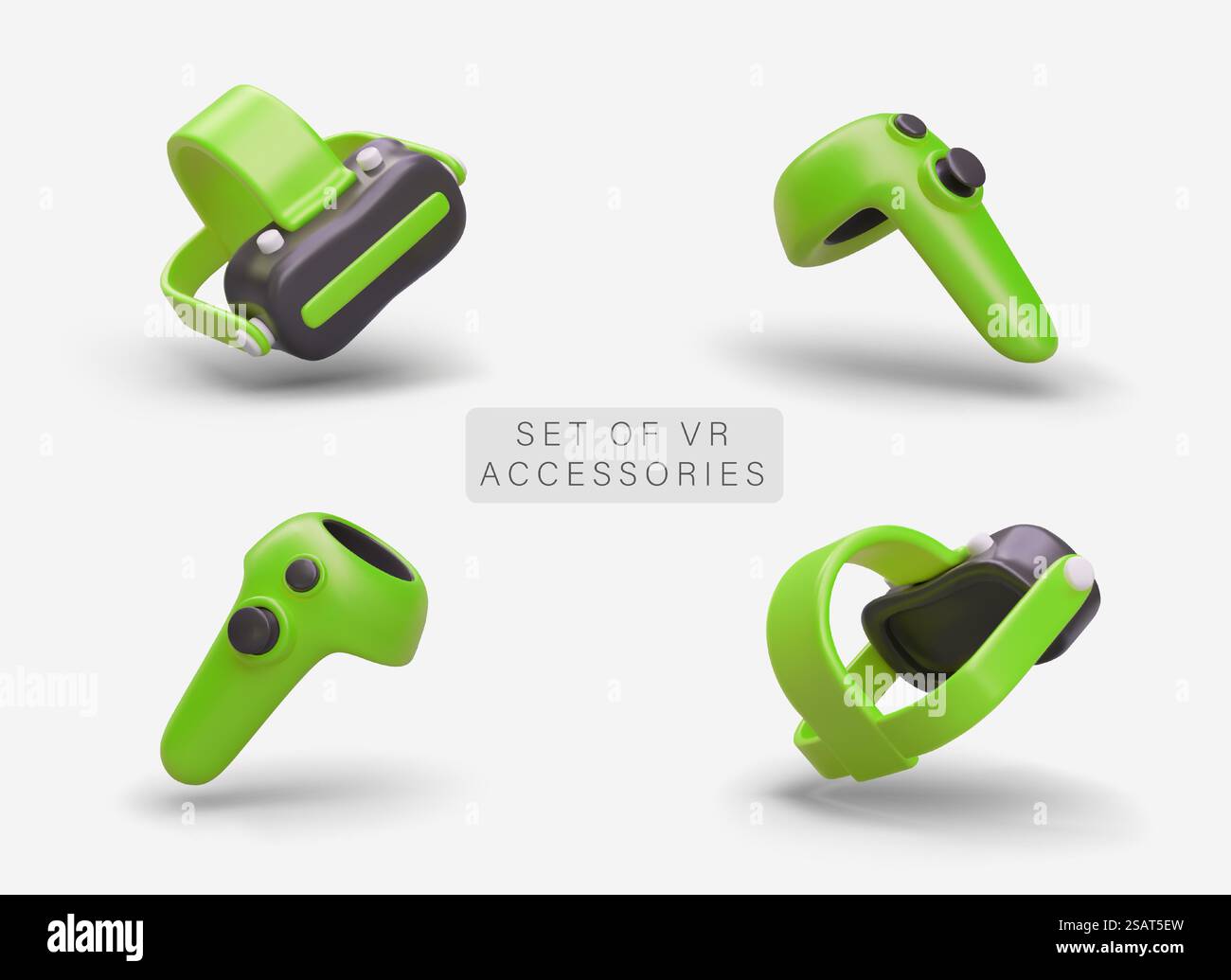 Gaming devices realistic green gamepad hi-res stock photography and ...