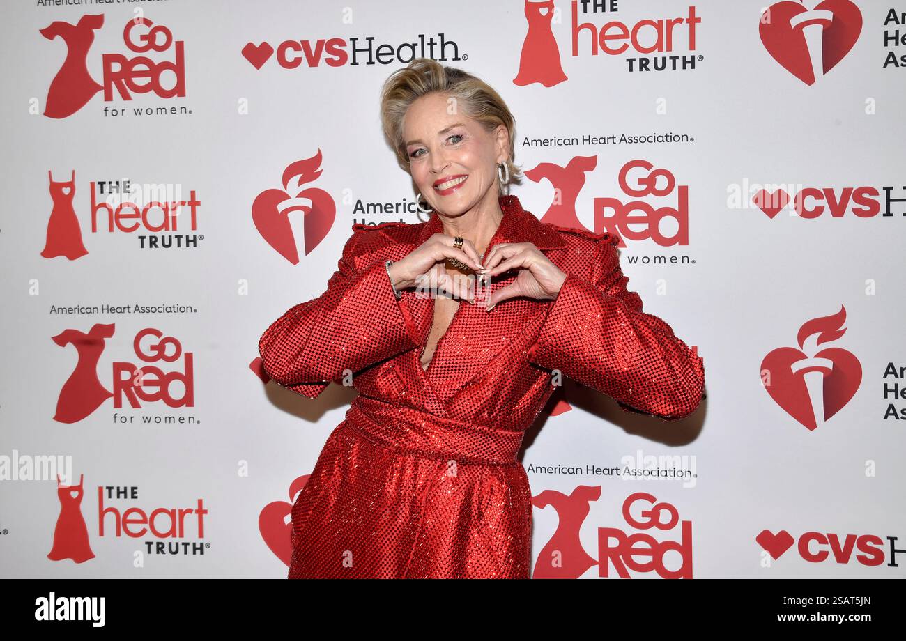 Sharon Stone attends the American Heart Association's Go Red for Women ...