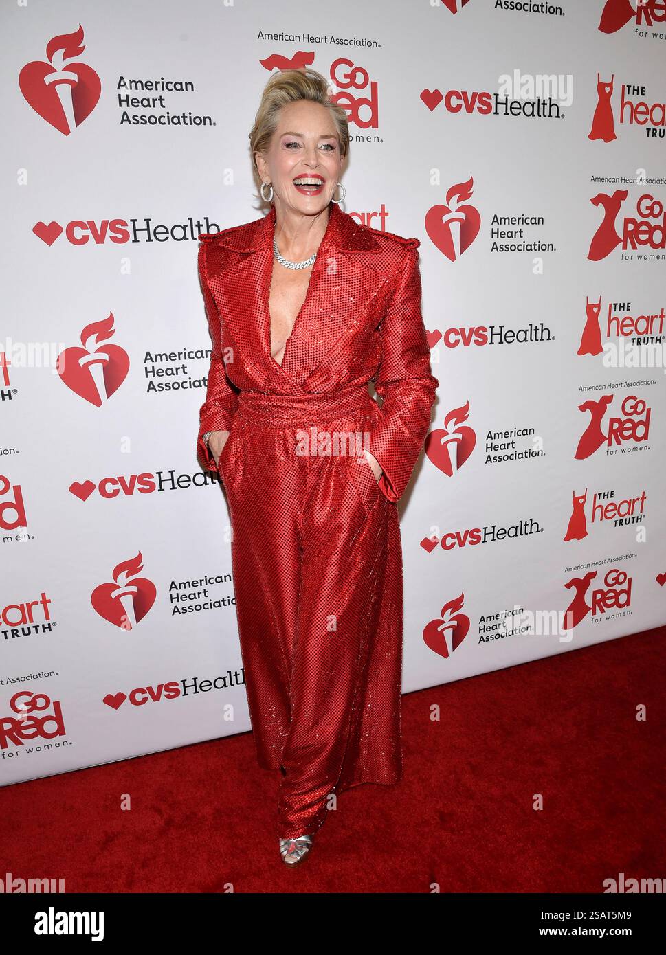 Sharon Stone attends the American Heart Association's Go Red for Women ...