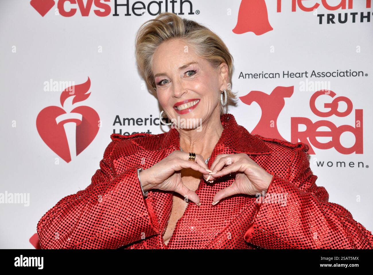 Sharon Stone attends the American Heart Association's Go Red for Women ...