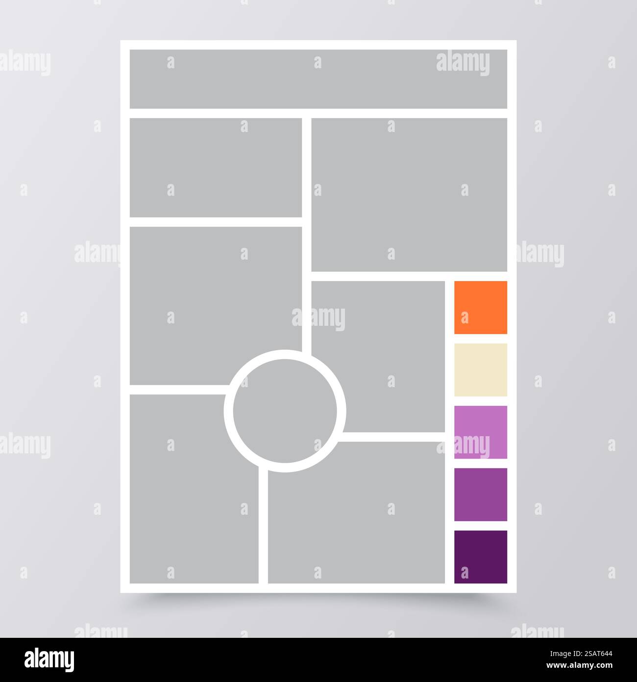 Collage grid. Moodboard template. Blank mood boards. Mosaic photo ...