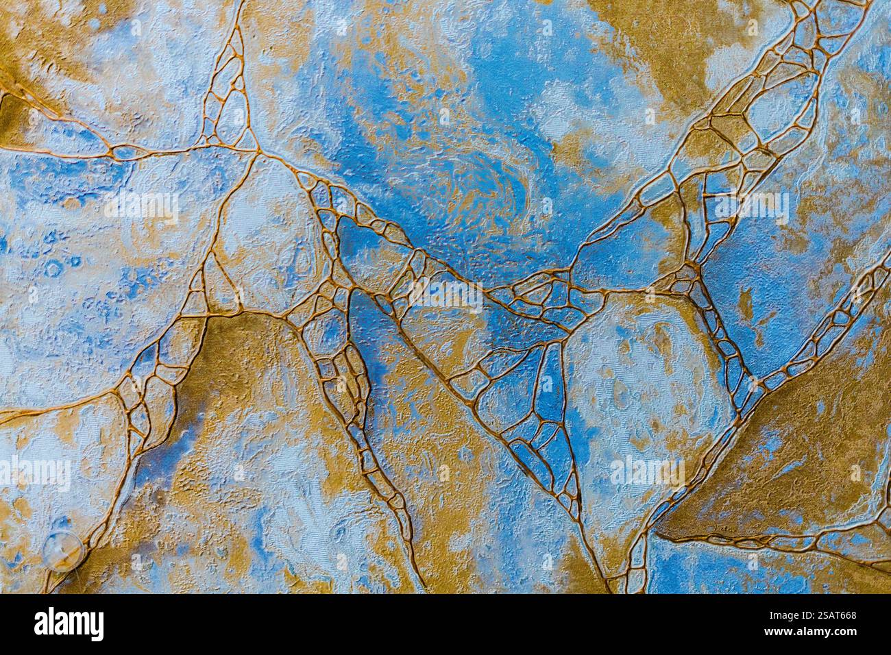 Golden blue abstract texture background Stock Photo - Alamy