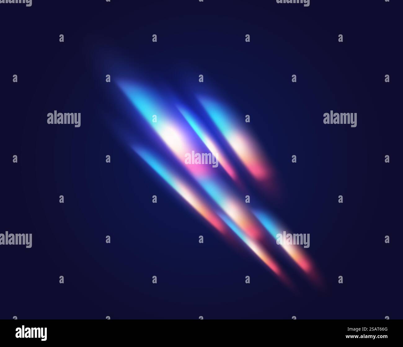 Multicolor light refraction flashes realistic vector illustration ...