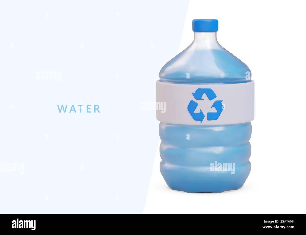 Advertisement of bottled water for cooler, dispenser. Concept for ...